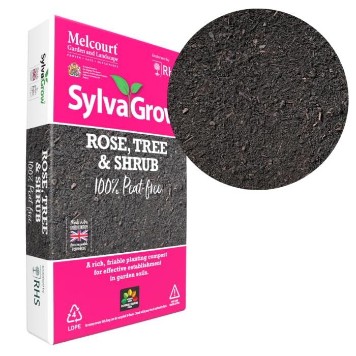 Melcourt Rose, Tree and Shrub Compost | 40L Bag | Peat-Free Compost ...