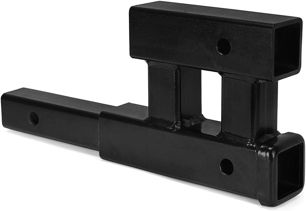 Amazon.com: YITAMOTOR Dual Hitch Extension 2 inch Receiver Adapter ...