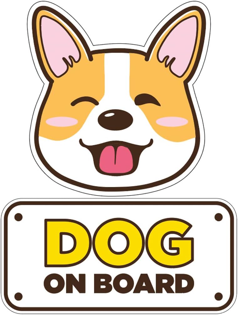 Amazon.com: BSL Puppy on Board Car Sticker - Dog on Board Car Sticker ...