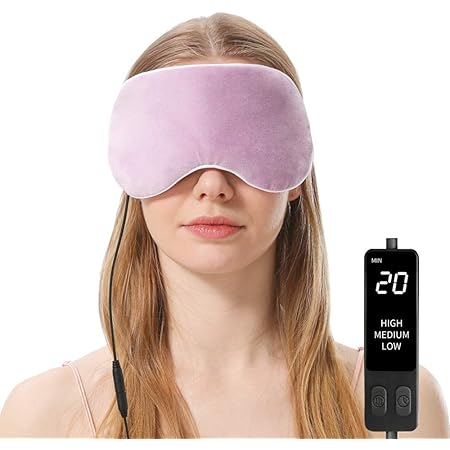 Amazon.com : Heated Eye Mask, Steam Treatment for Dry Eyes, Warm ...
