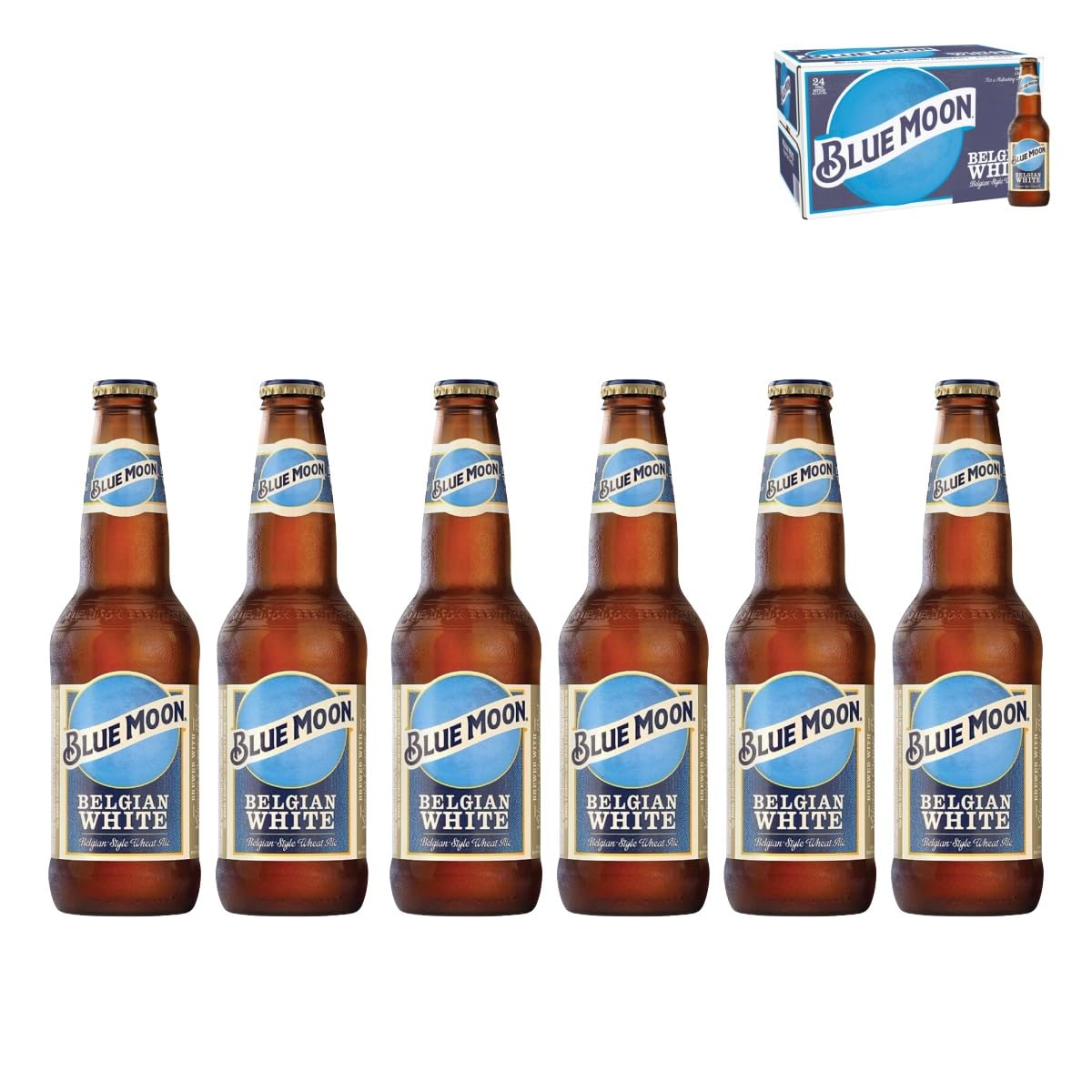 Cerveza Blue Moon Belgian White Belgian Style Wheat 355 ml 24 pack ...