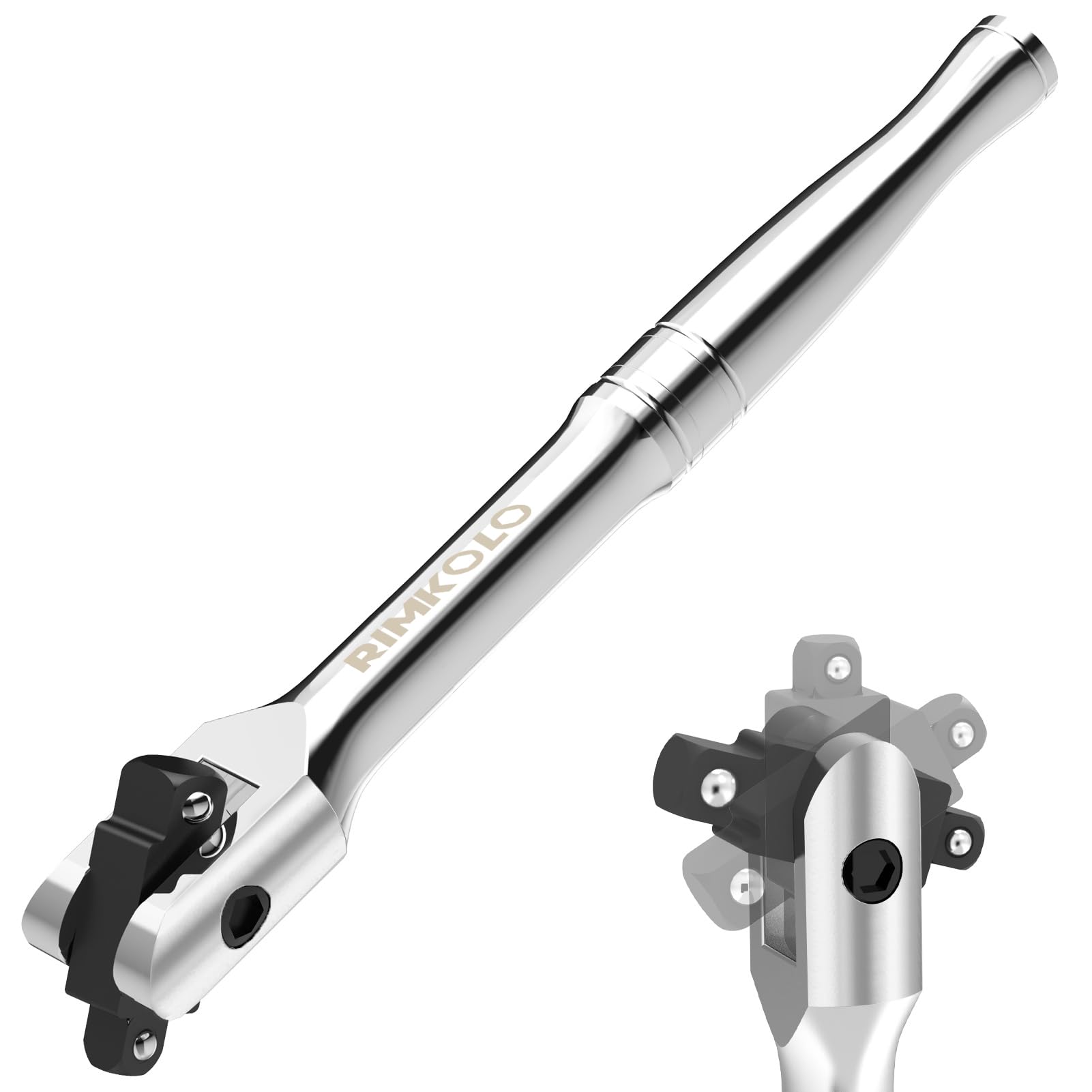 Snapklik.com : RIMKOLO Dual Drive Breaker Bar 1/4 And 3/8 Drive, 8-Inch ...