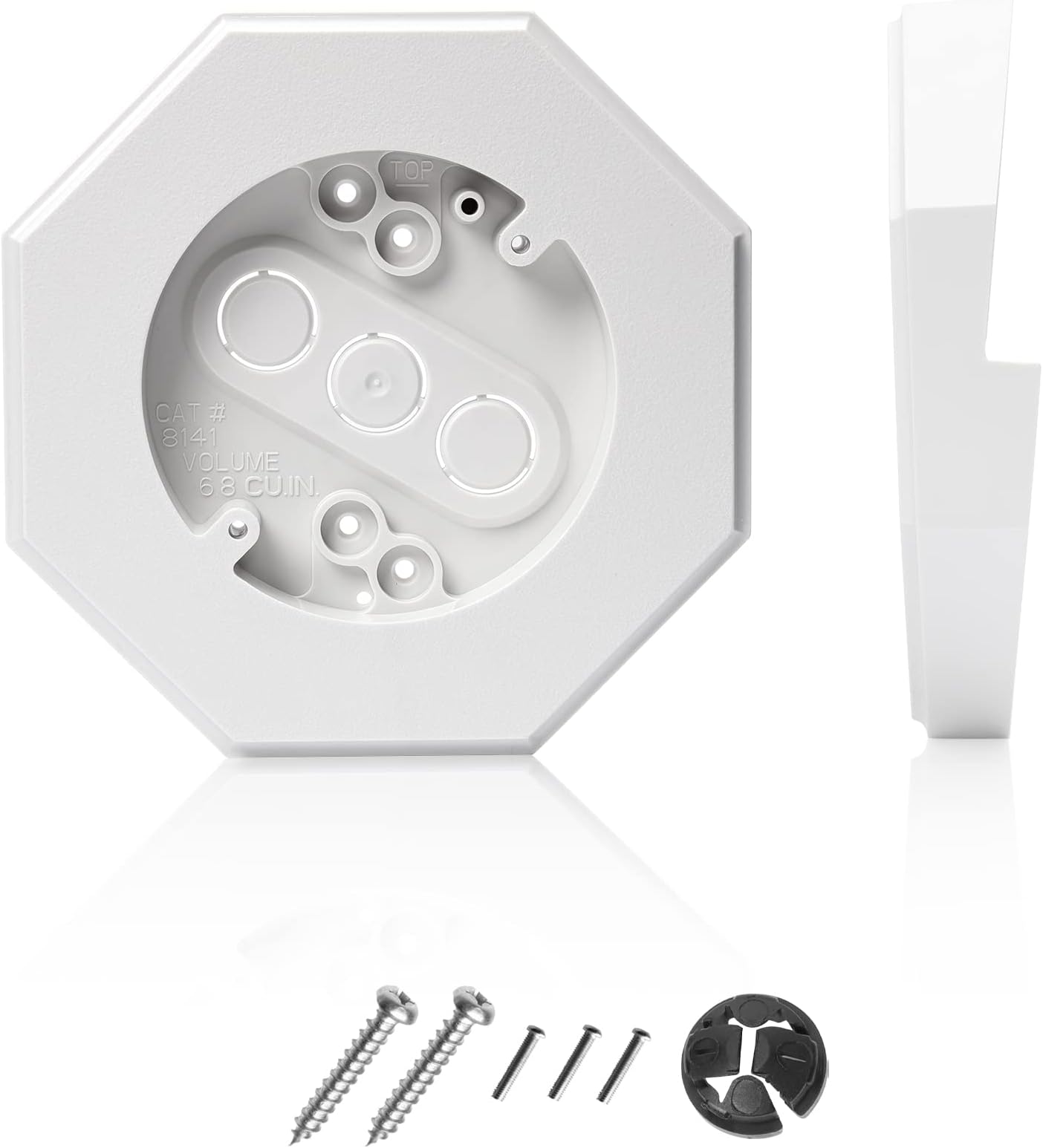 Builders Edge Bright White Set of 2 Surface Block for Dutch Lap Siding ...