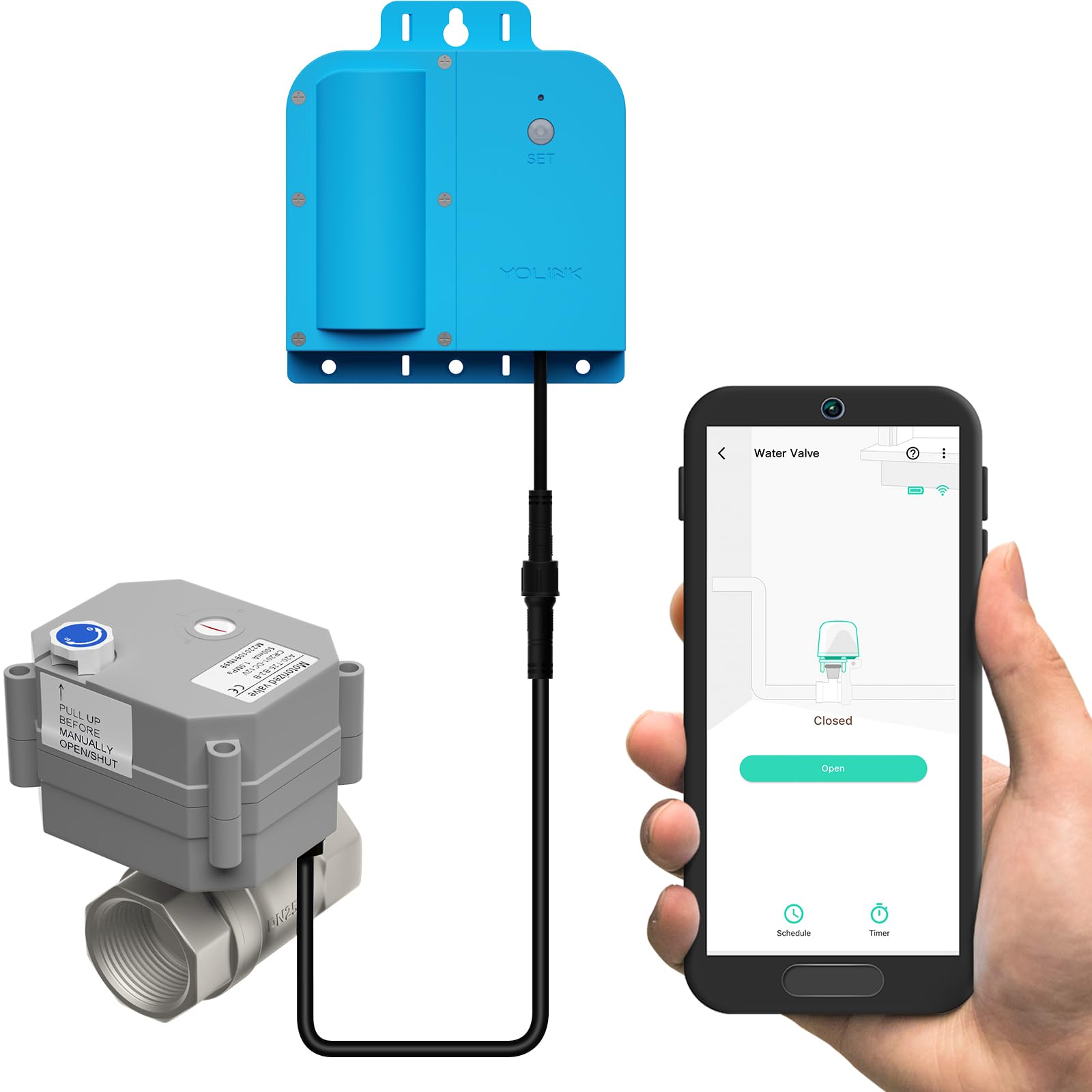 Amazon.com: YoLink Smart Valve Controller X3 Version with Stainless ...