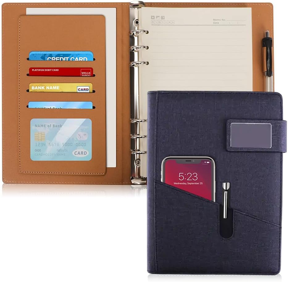 Giftana Office Planner Notebook Diary, Jute Planner Diary with Magnetic ...