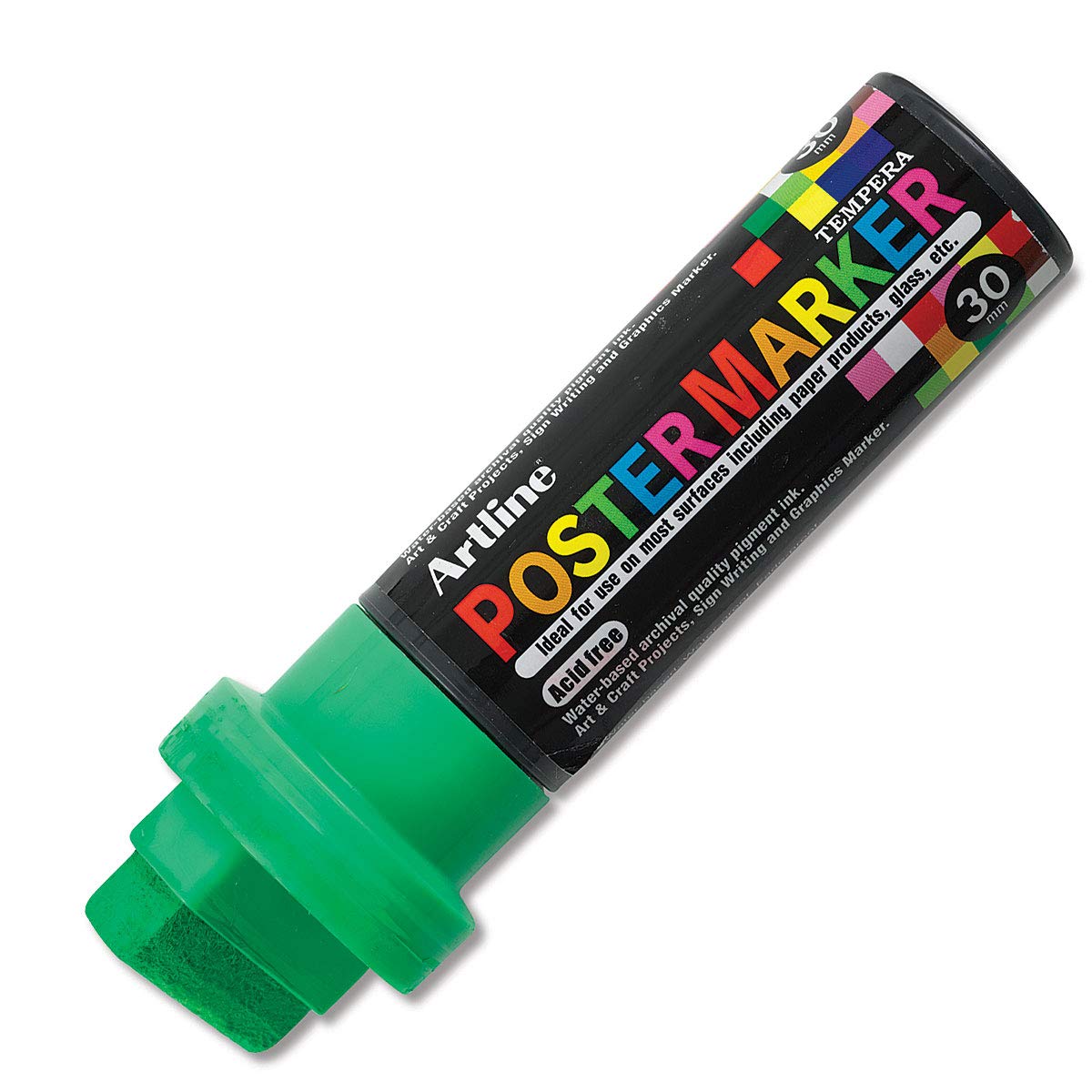Artline 30mm Giant Poster Marker - Fluoro Green : Amazon.co.uk: Home ...