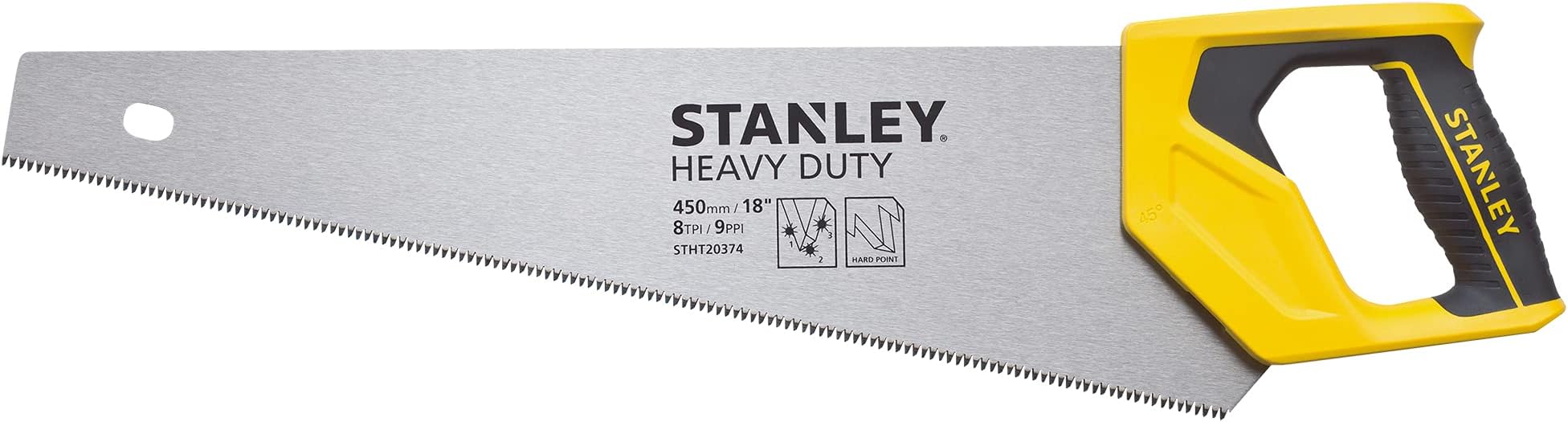 Stanley Stht20374-La 18 450Mm Heavy Duty Bi-Material Handsaw - Ac/Dc ...