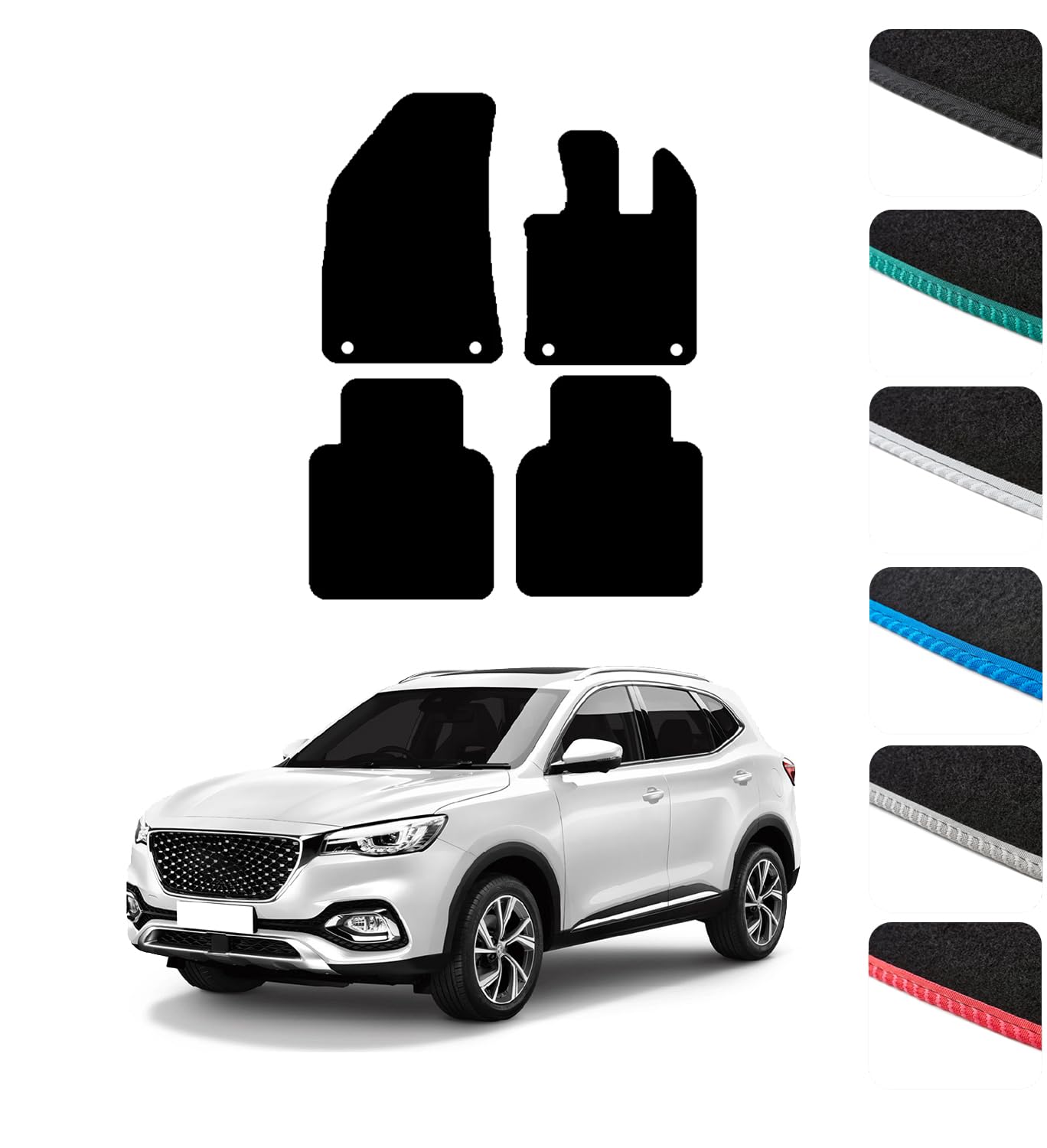 GCM - Car Floor Mats for MG HS Auto 2024 to Present - Anti Slip & Fit ...