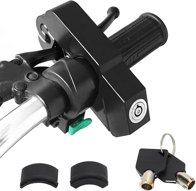 Amazon.com: Motorcycle Lock, Motorcycle Handlebar Grip Lock Anti-Theft ...