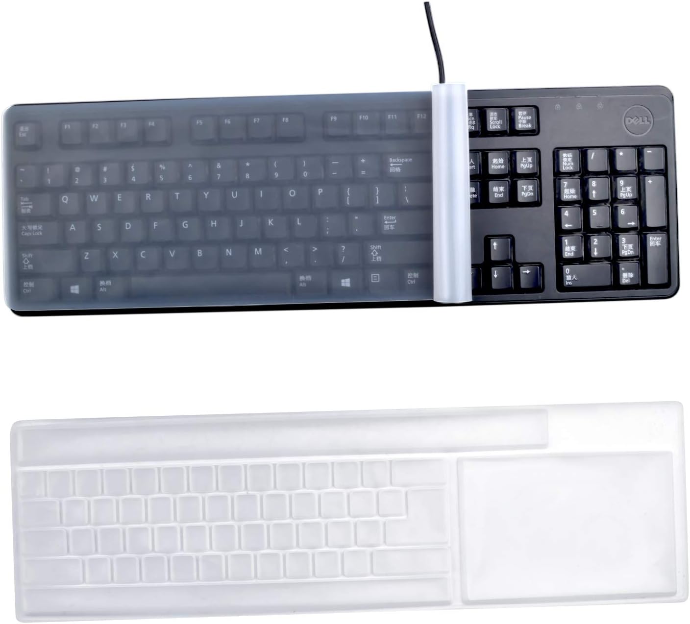 Amazon.com: Keyboard Protection Cover, 2 Pieces Anti-Dust Silicone ...