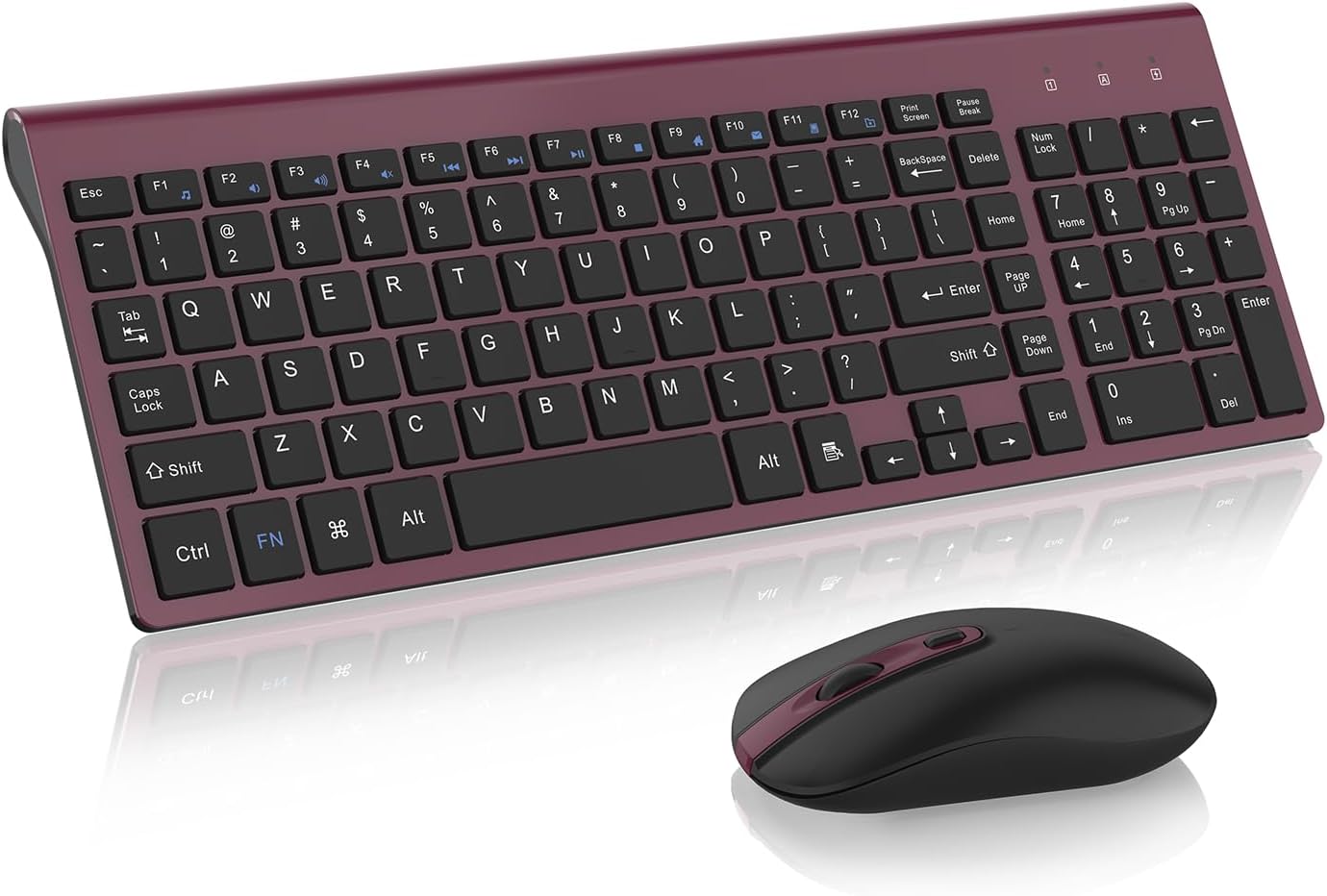 Wireless Keyboard Mouse Combo, cimetech Compact Full Size Wireless ...