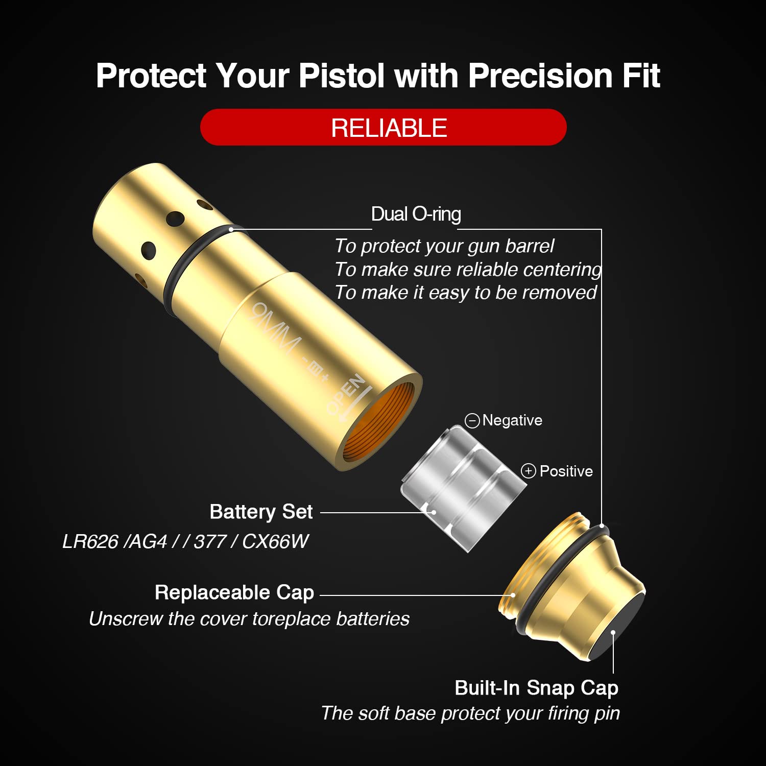 Snapklik.com : Defentac Laser Target (Need 1.2s To Register, Not Hit ...