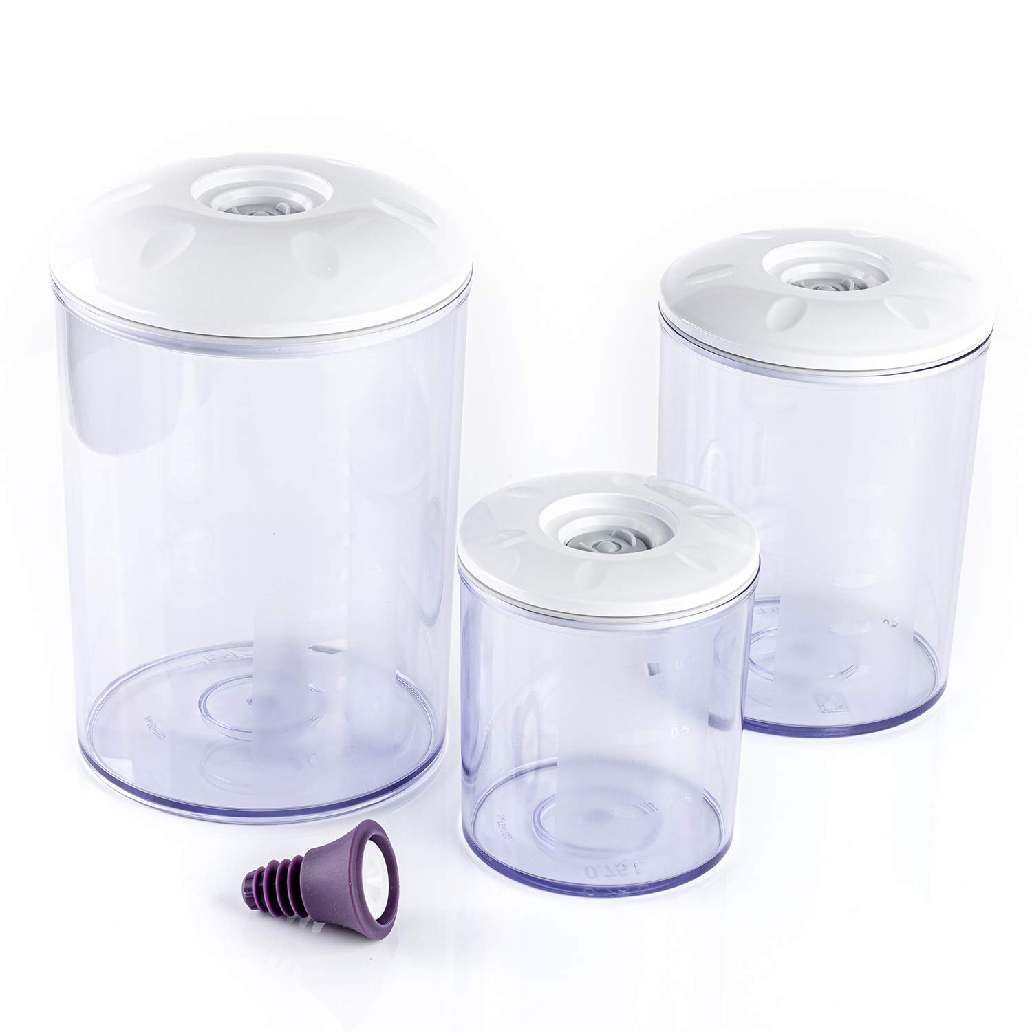 Buy Magic VAC VCK 525 Vacuum Container Set Round with Lid 0.75 L / 1.5 ...