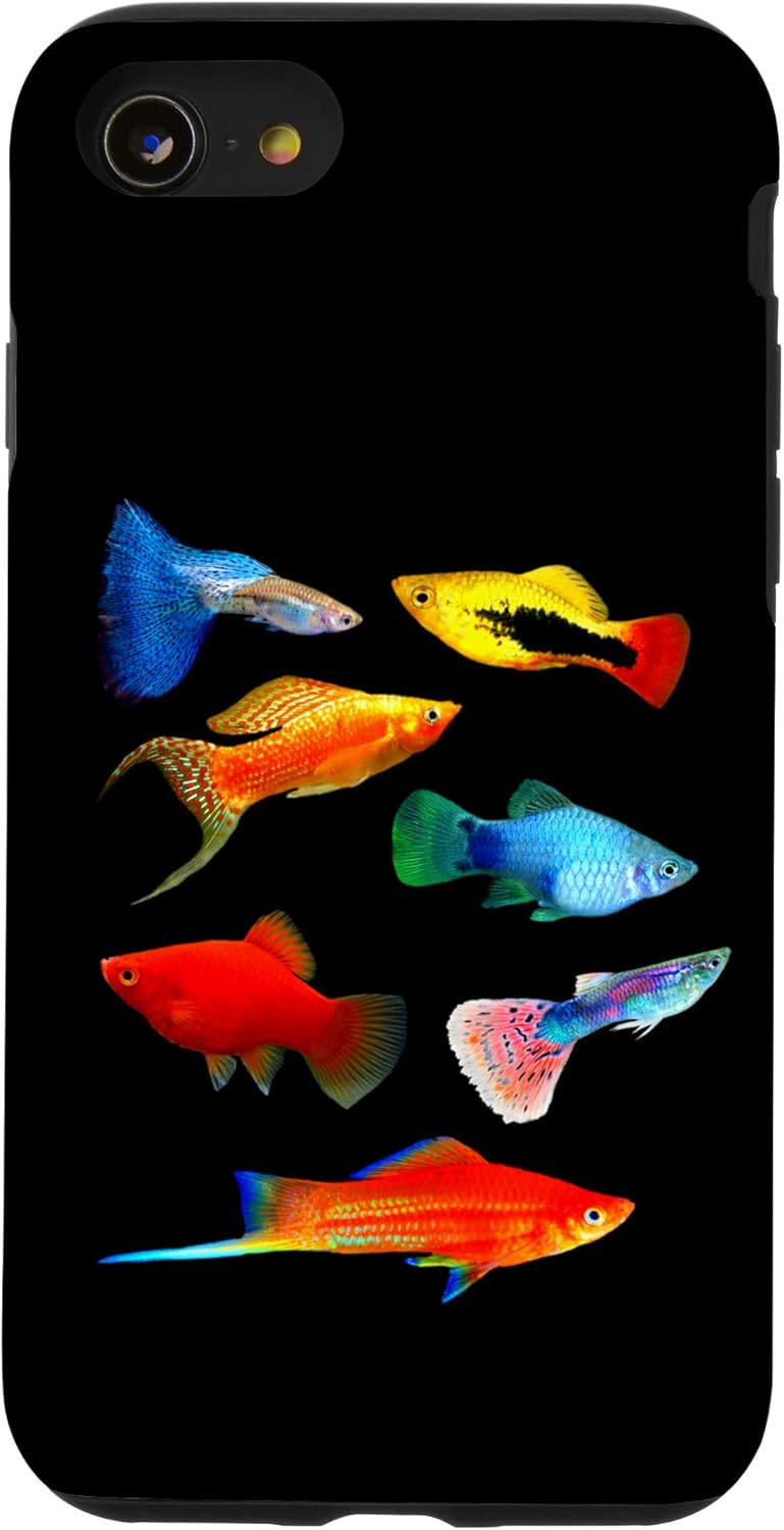 Amazon.com: iPhone SE (2020) / 7 / 8 Live Bearers Fish Mollies ...