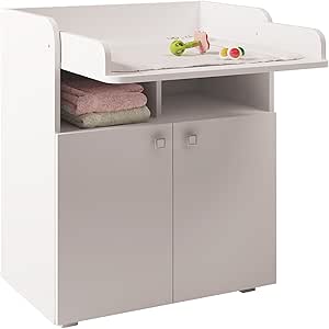 Kidsaw Changing Board Cupboard with Storage 1270,White : Amazon.co.uk ...