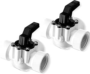 Amazon.com: 2 Pieces Swimming Pool Diverter Valve 1 1/2 Inch 3 Way ...