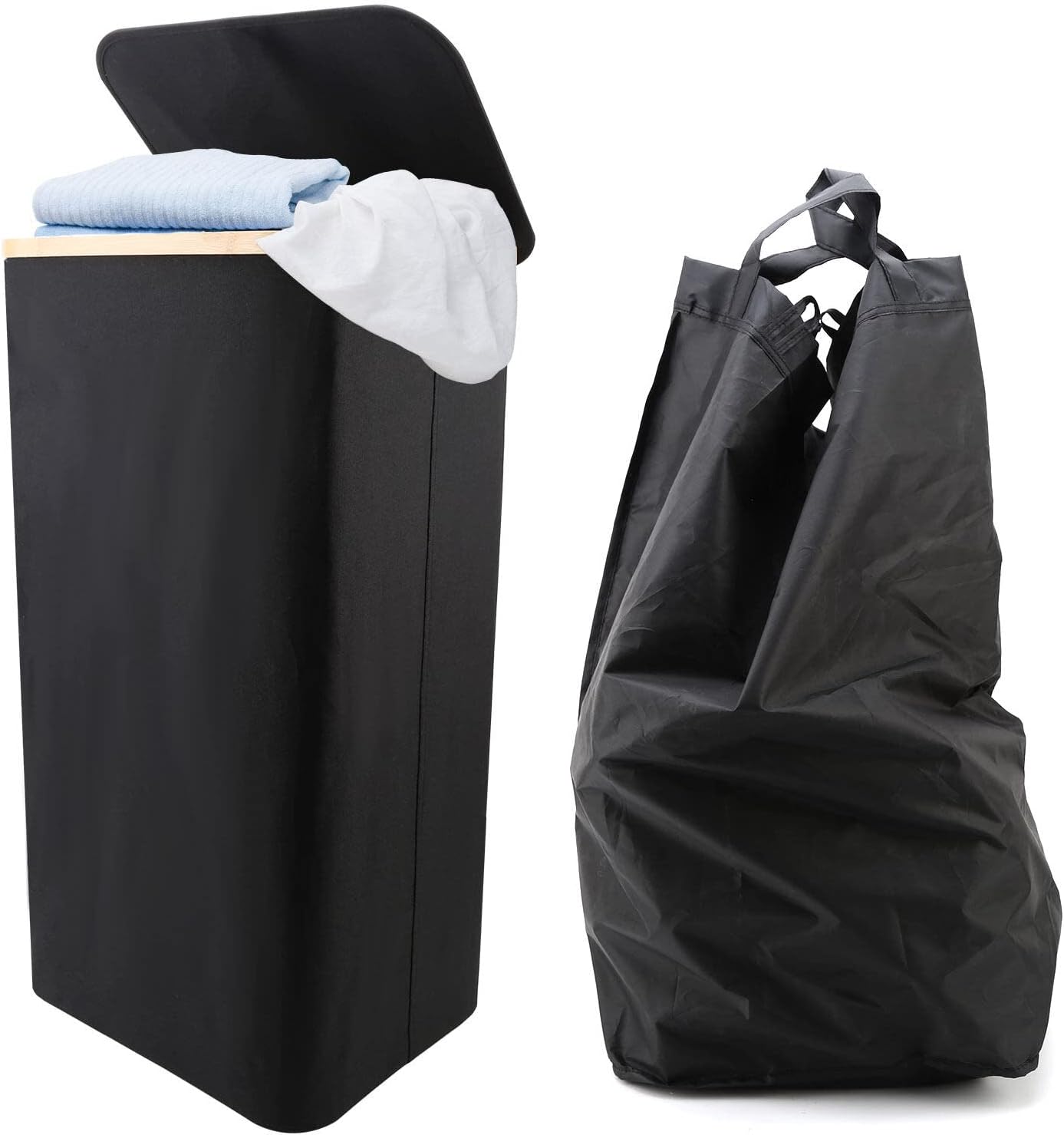 Yunnyp 100L Laundry Baskets with Lid Large Laundry Hamper Washing ...