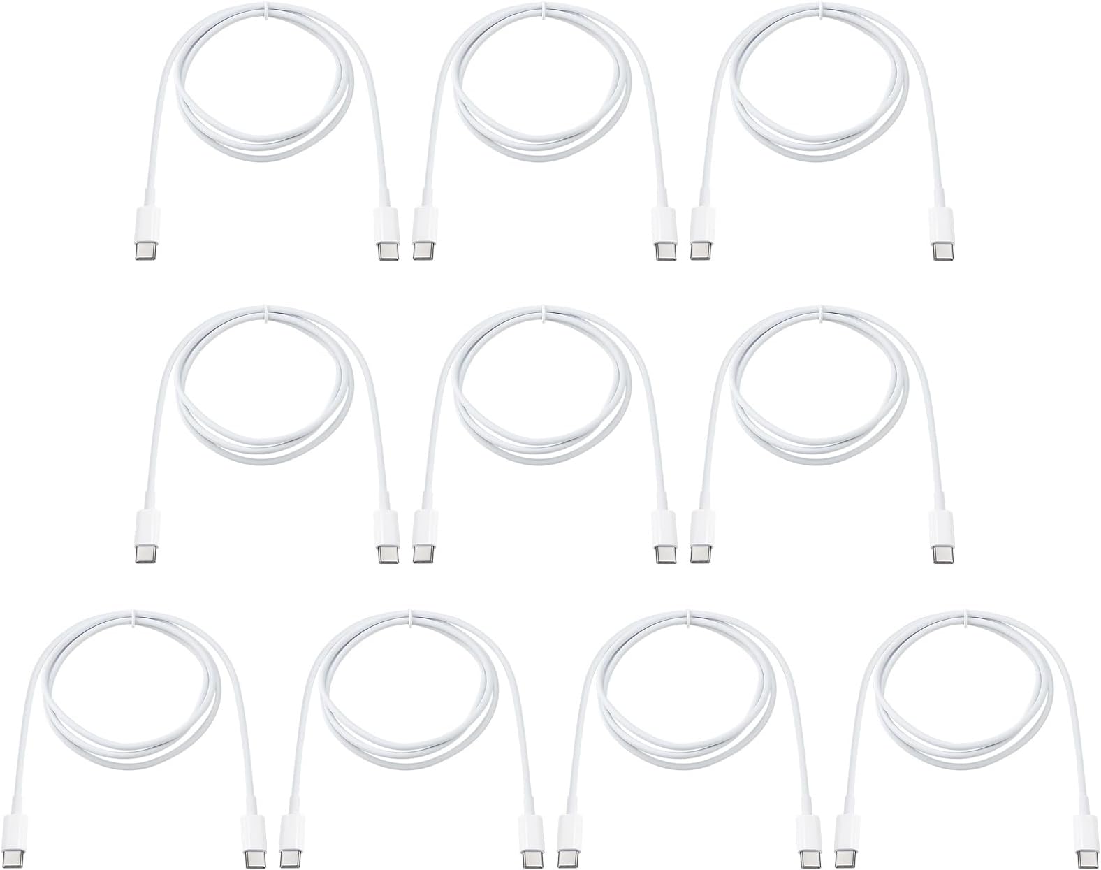 Amazon.com: Smays USB C to USB C Cable 3ft Bulk 10-Pack, White 3' C to ...