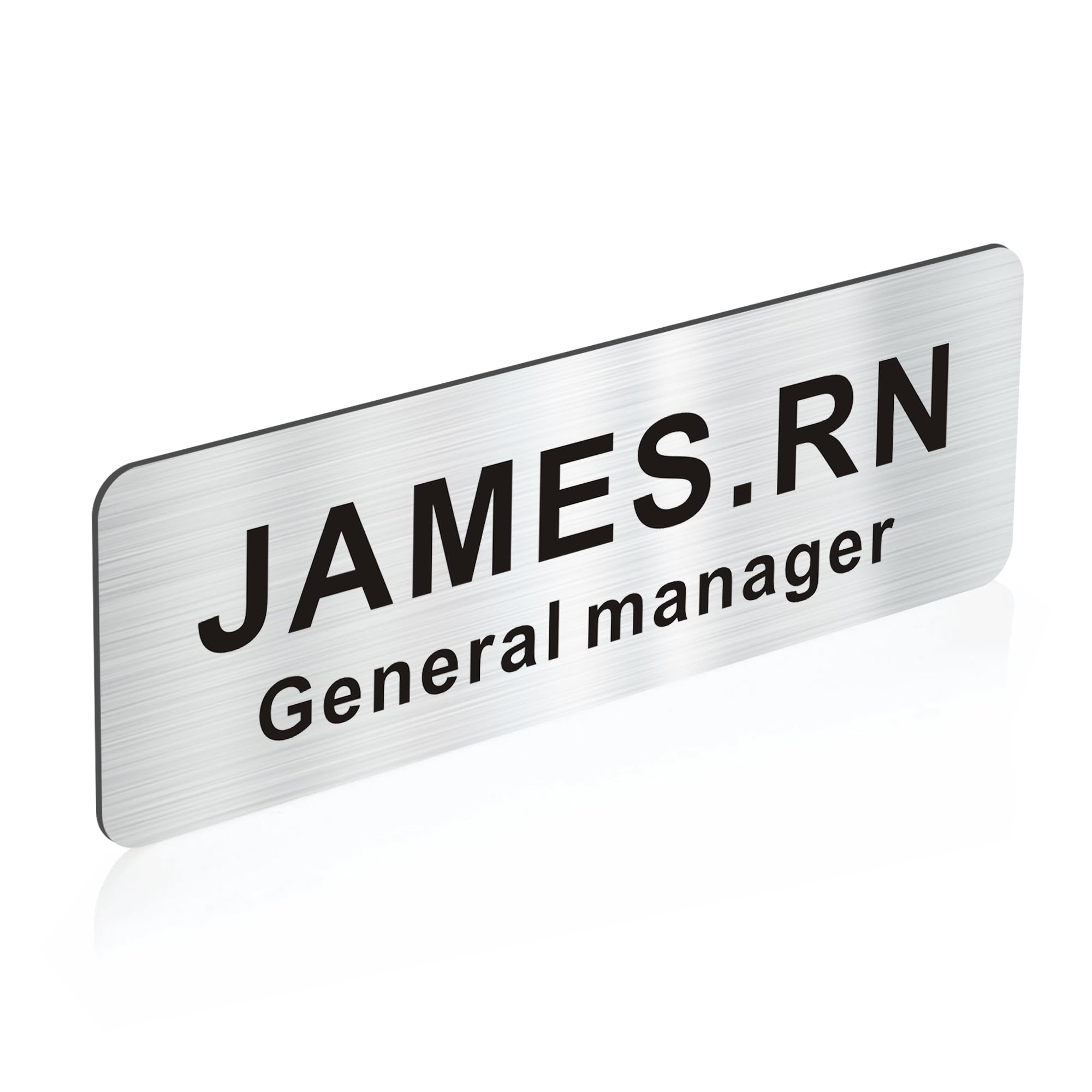 Name Badges Personalised Name Tags Custom Laser Engraved Name Badges ...