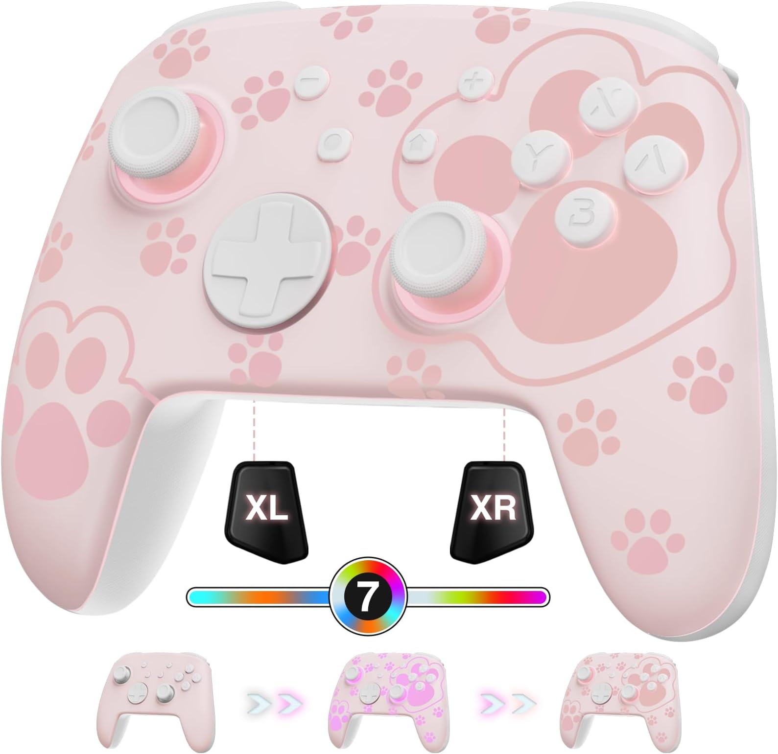 PALPOW [Modèle Luminous] Manette Switch Sans Fil Compatible avec Switch ...