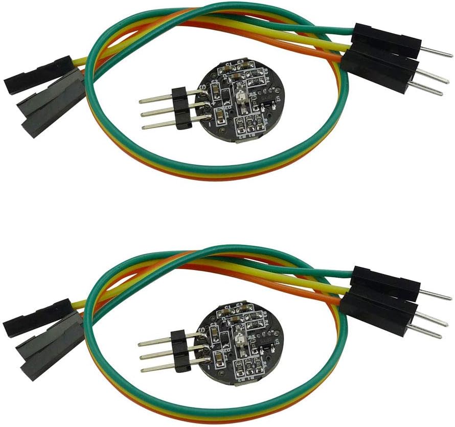 Amazon.co.jp: KKHMF 2個 脈拍センサー パルスセンサモジュール 心拍 耳たぶ ハートレート 心拍数をテスト 3.3V～5V ...