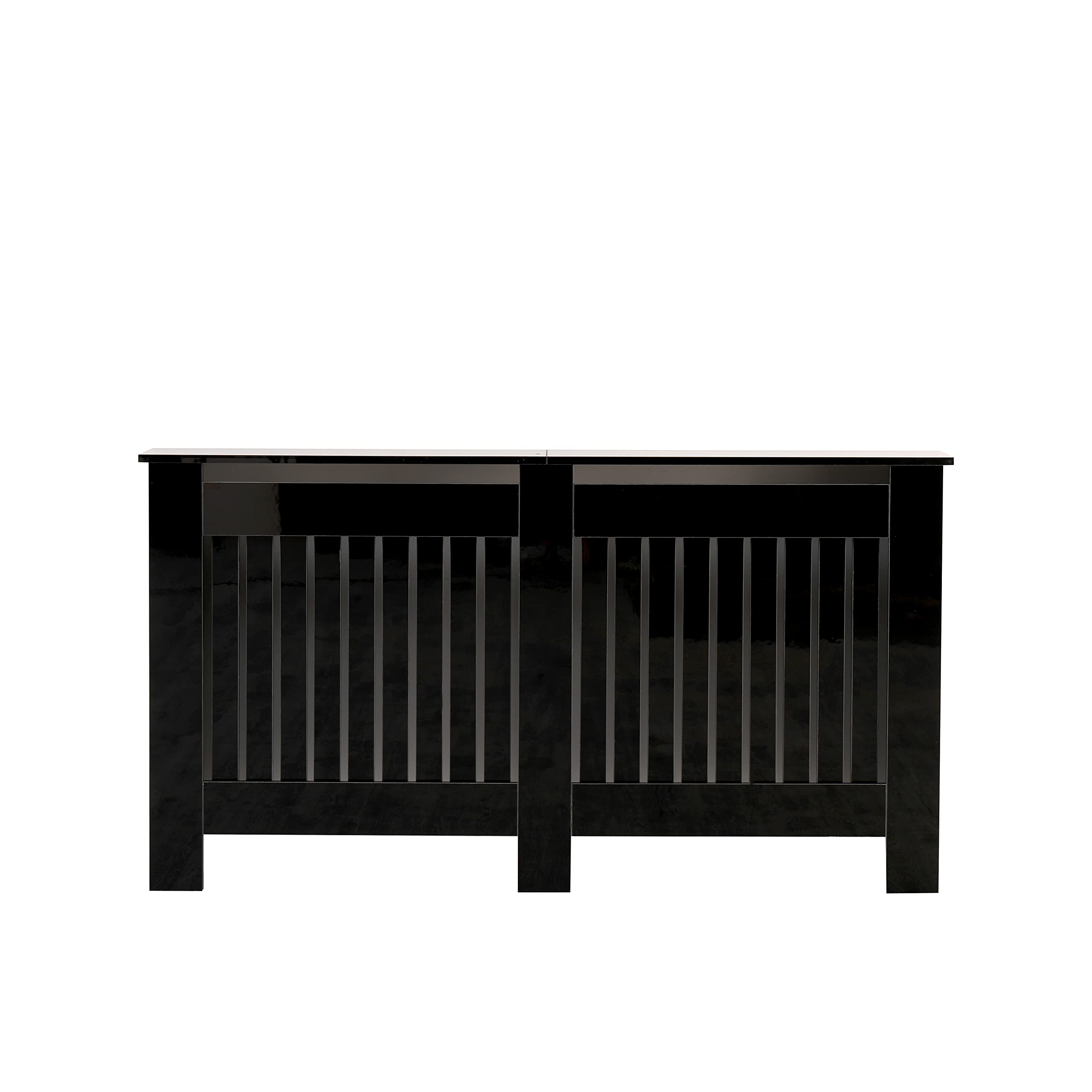 ALPHA Wooden High Gloss Black Radiator Cover Cabinet Decoration Cabinet ...