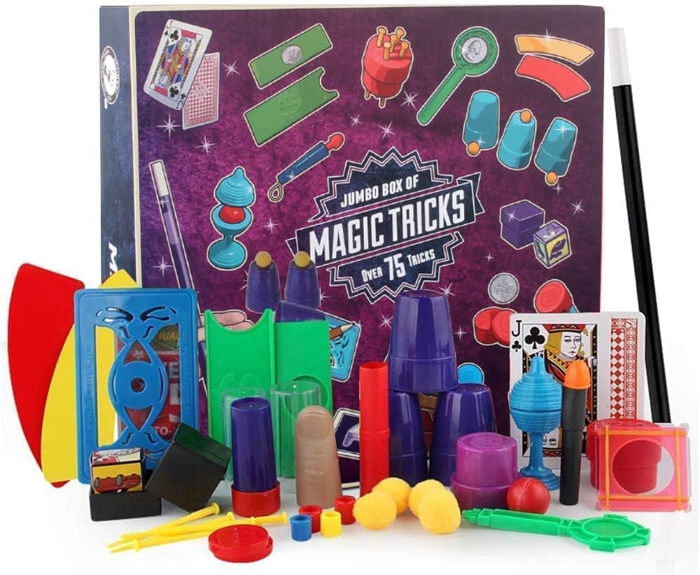 CHANEDE Magic Toys Kit Set with Wand and 75 Magic Tricks for Kids Boys ...