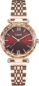 Amazon.com: RORIOS Women Red Watches Ladies Analogue Quartz Wristwatch ...