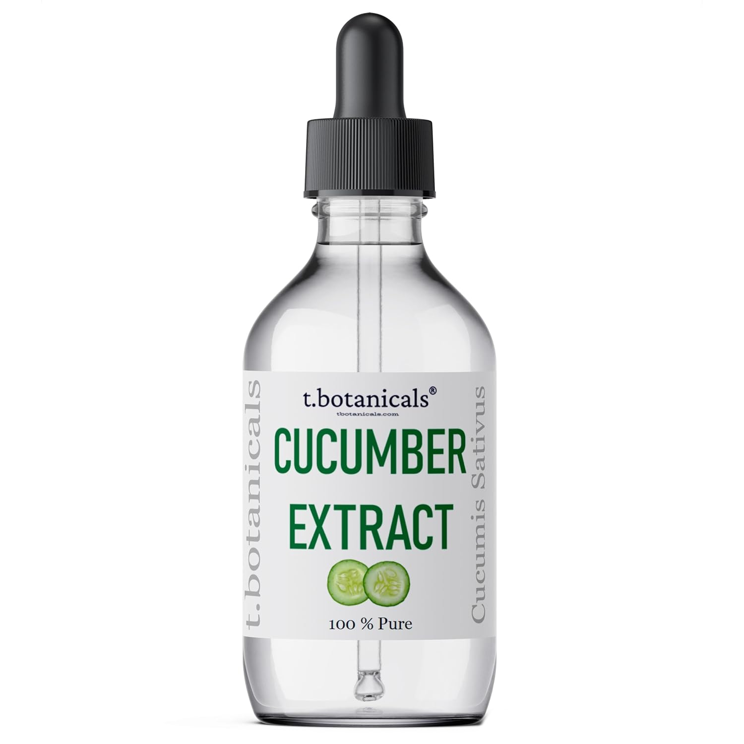 Amazon.com: t.botanicals Pure Cucumber Extract Liquid Glycerite Alcohol ...