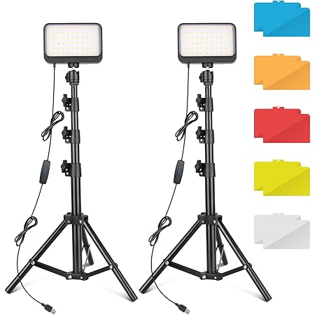 Amazon.com : 2 Pack LED Video Photography Lighting Kit with 62.99 ...
