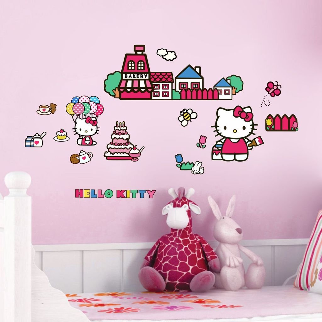 Hello Kitty Wall Design Silver Buffalo Sanrio Hello Kitty Face Die Cut