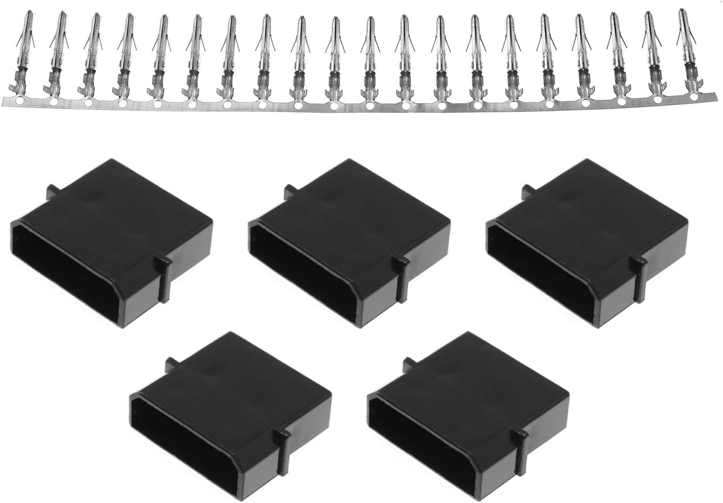 Molex 4Pin Male Adapter RLECS 5PCS Molex 4-Pin Male PC Power Connector ...
