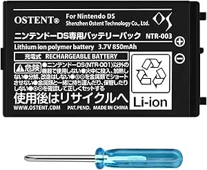 OSTENT 850mAh Lithium-Ion Li-Ion Polymer Rechargeable Battery Tool Kit ...