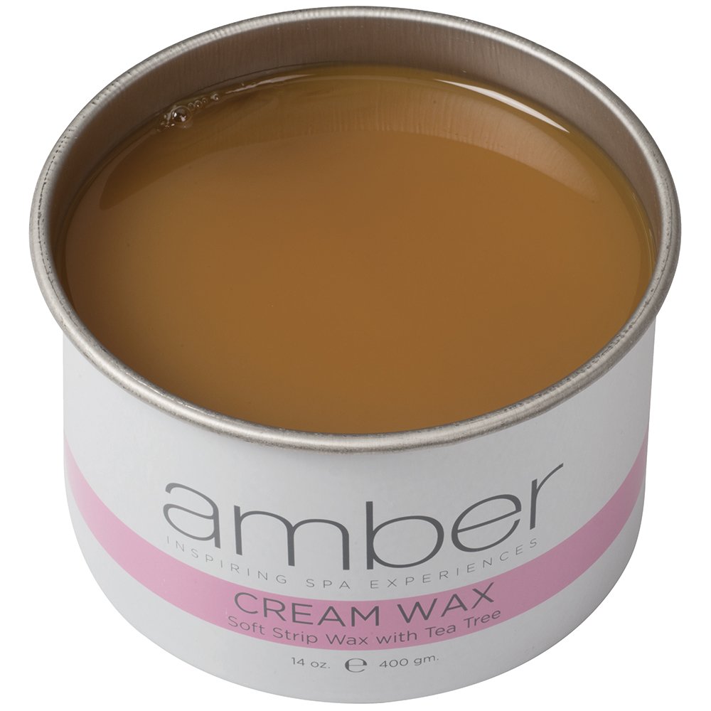Amazon.com : Amber Cream Wax Soft Strip Depilatory Wax with Tea Tree ...