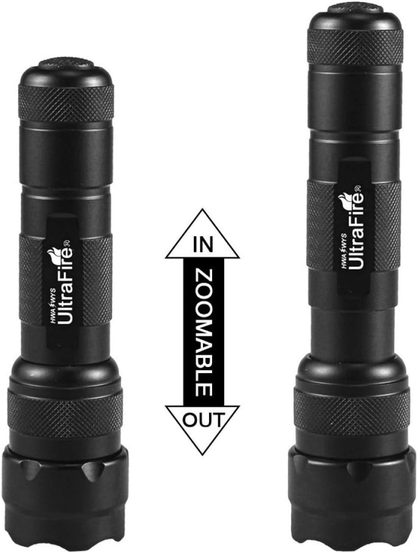 ULTRAFIRE 502B IR Torch 940nm Zoomable Infrared Illuminator Mini LED ...