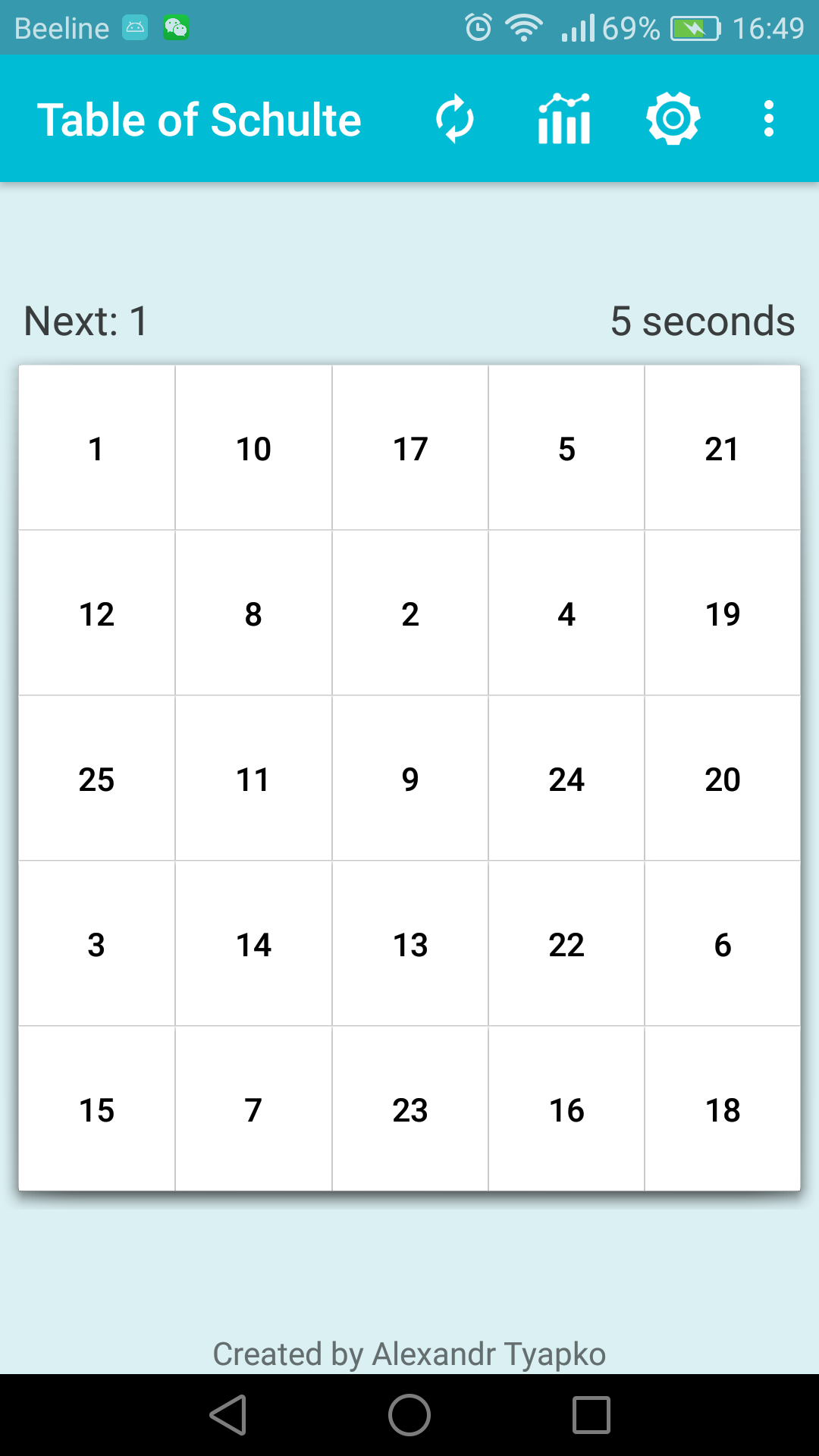 Table of Schulte Pro - App on Amazon Appstore