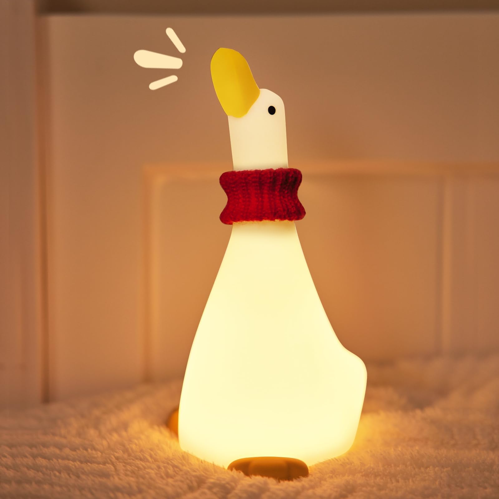 Amazon.com: DREAMING MY DREAM Cute Duck Night Light,LED Squishy Novelty ...