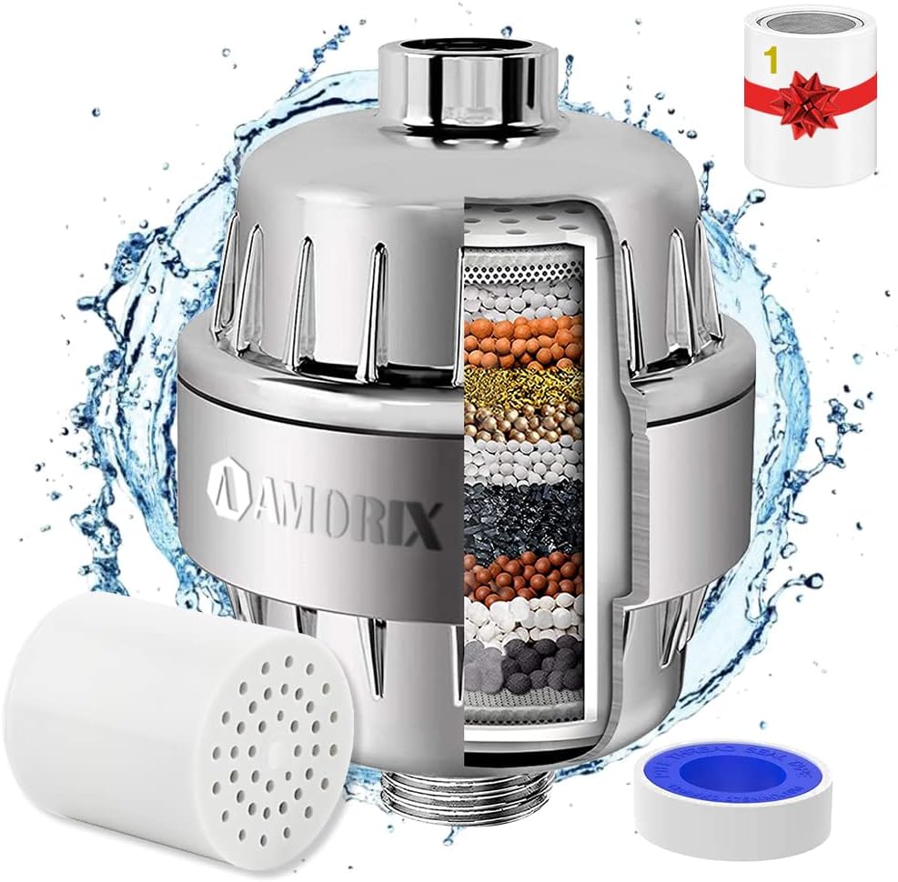 25 Stage Shower Filter with Vitamin C, Shower Filtration System for ...
