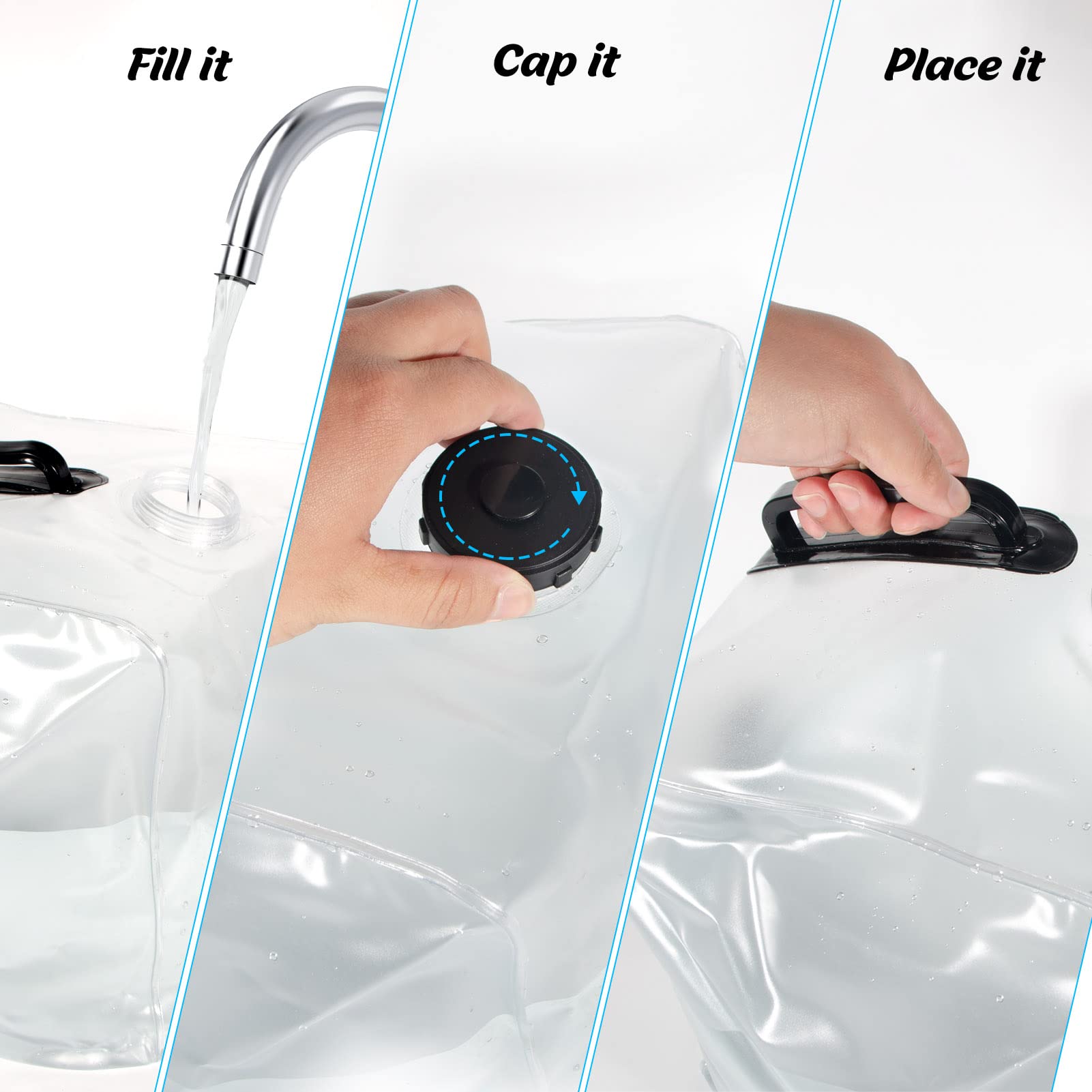 Snapklik.com : 2Pcs Swimming Pool Ladder Weights, Foldable 20L Pool ...