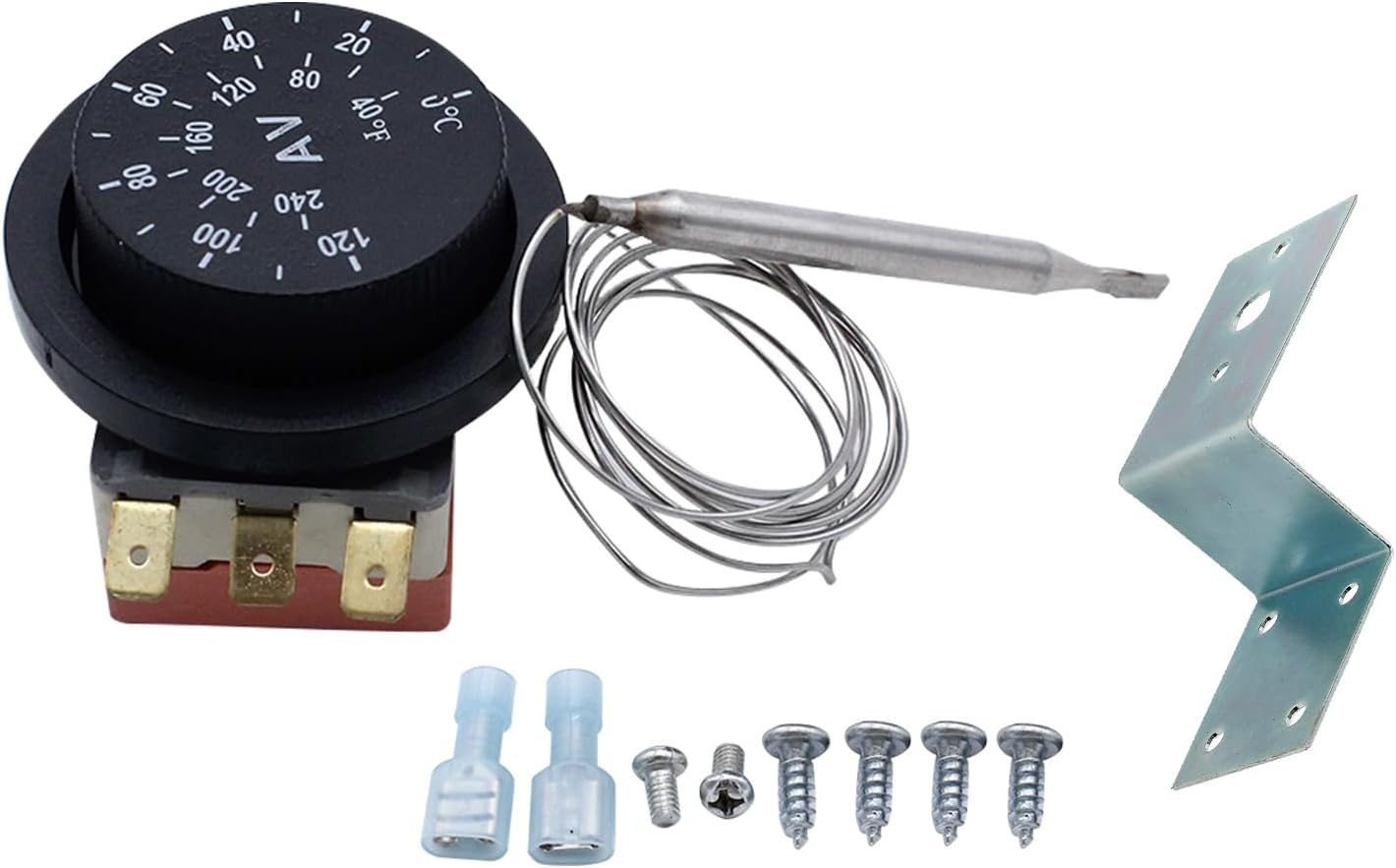 Amazon.com: ALINREDBX 0-250V Vehicle Radiator Fan Thermostat Controller ...