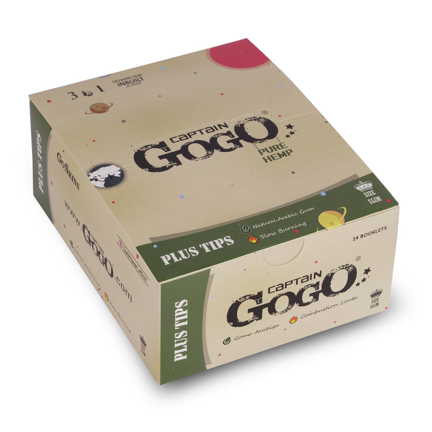 Captain GoGo SLIM King size Rolling Papers PACK of 24 : Amazon.in: Home ...