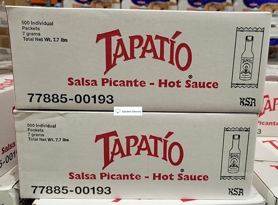 Amazon.com : Tapatio Salsa Picante Hot Sauce Packets 7g 500CT 7.7lbs ...