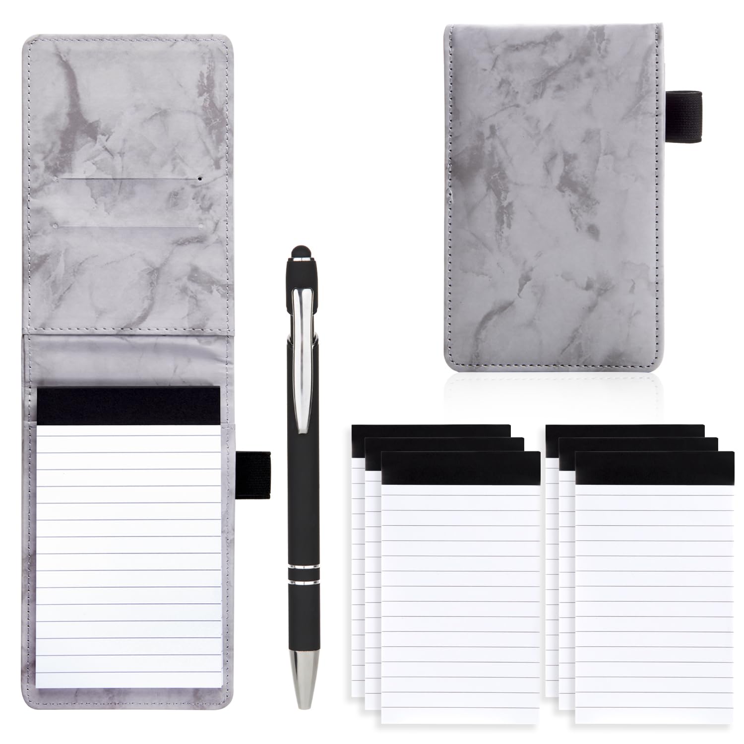 Camelmother 10 Pieces Small Notepad Holder Set Pocket Notebook 3 x 5 ...