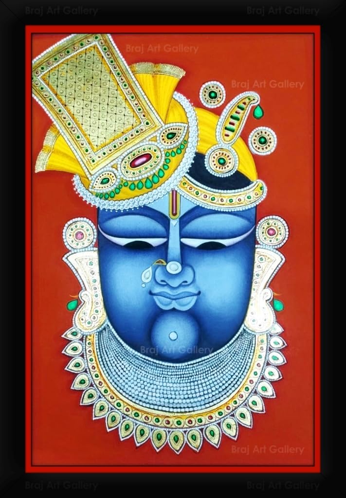 Braj Art Gallery Pichwai Painting Shrinathji Mukh Darshan Photo Frame ...
