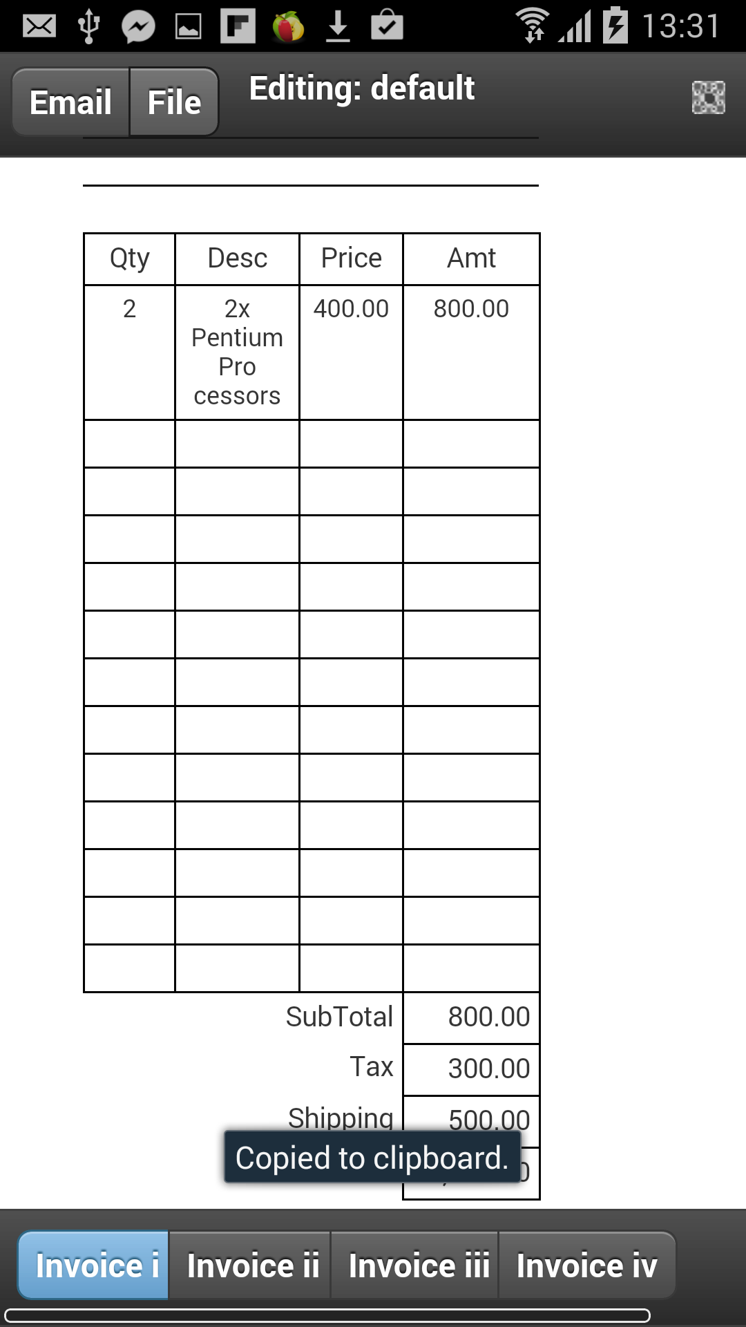 Commercial Invoice:Amazon.co.uk:Appstore for Android
