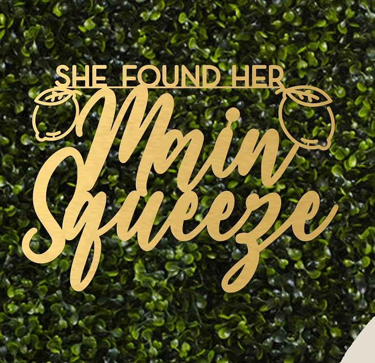 Amazon.com: She Found Her Main Squeeze Wood Sign – Handcrafted ...