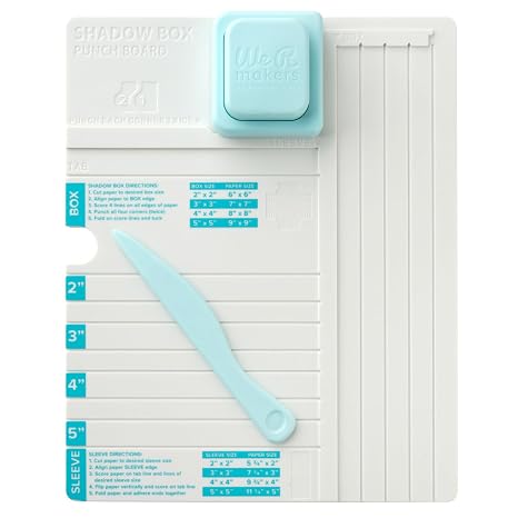 Amazon.com - We R Makers Shadow Box Paper Punch Board - Paper Cutter ...