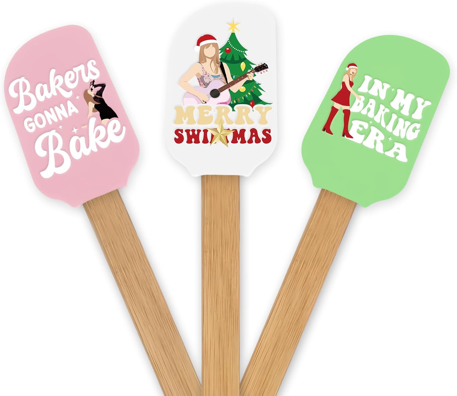 Amazon.com: Funny Christmas Silicone Spatula for Women Girls, Holiday ...