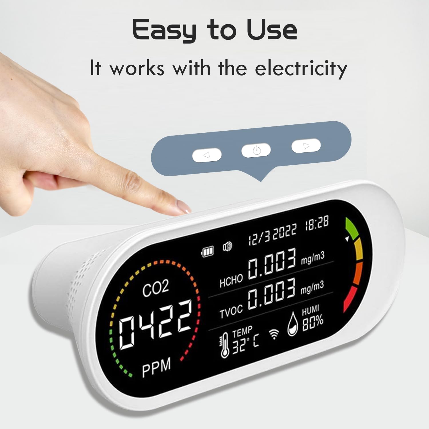 Snapklik.com : Indoor Air Quality Detector, CO2 Detector, Multiple ...