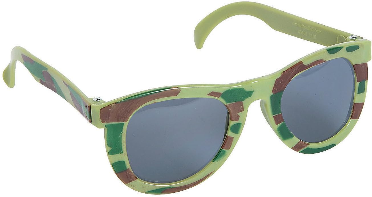 Amazon.com: Fun Express Camouflage Army Sunglasses - 1 pc - Apparel ...